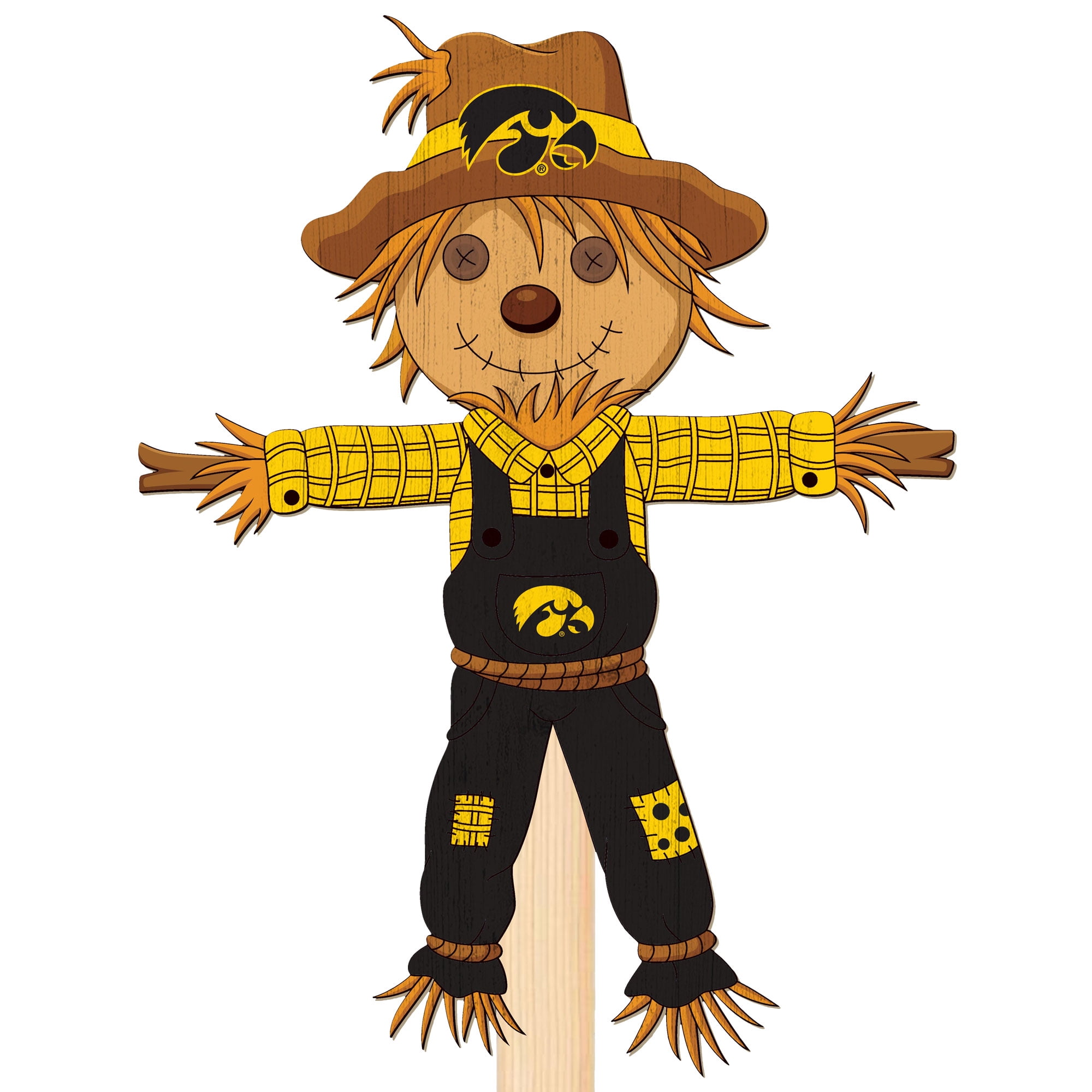 Iowa Hawkeyes 12" Scarecrow Yard Stake - Walmart.com