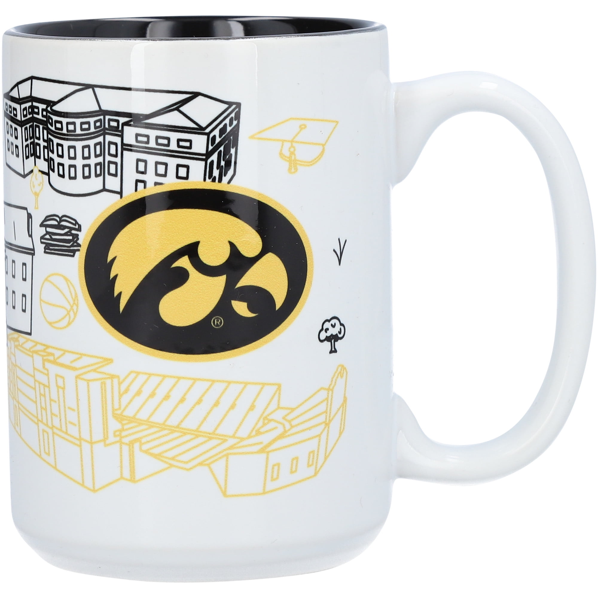 Iowa Hawkeyes 15oz. Campus Mug - Walmart.com