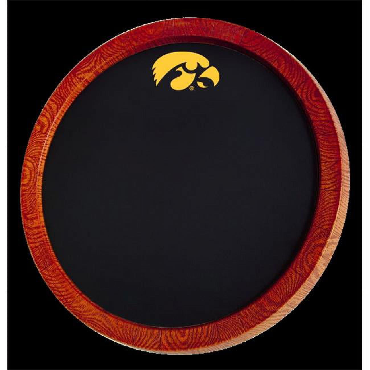 Iowa Hawkeyes 20.25'' Round Chalkboard Faux Barrel Top Sign - Walmart.com