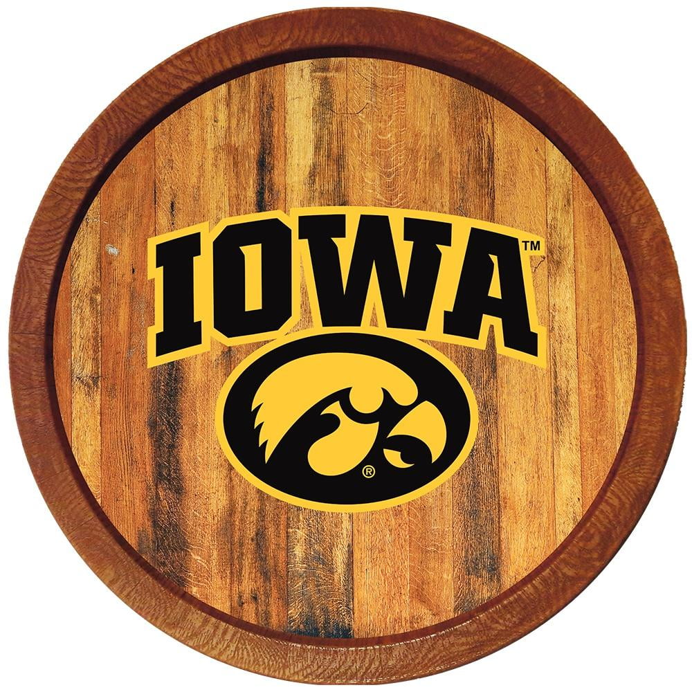 Iowa Hawkeyes 21'' x 21'' Color Logo Faux Barrel Top Sign - Walmart.com
