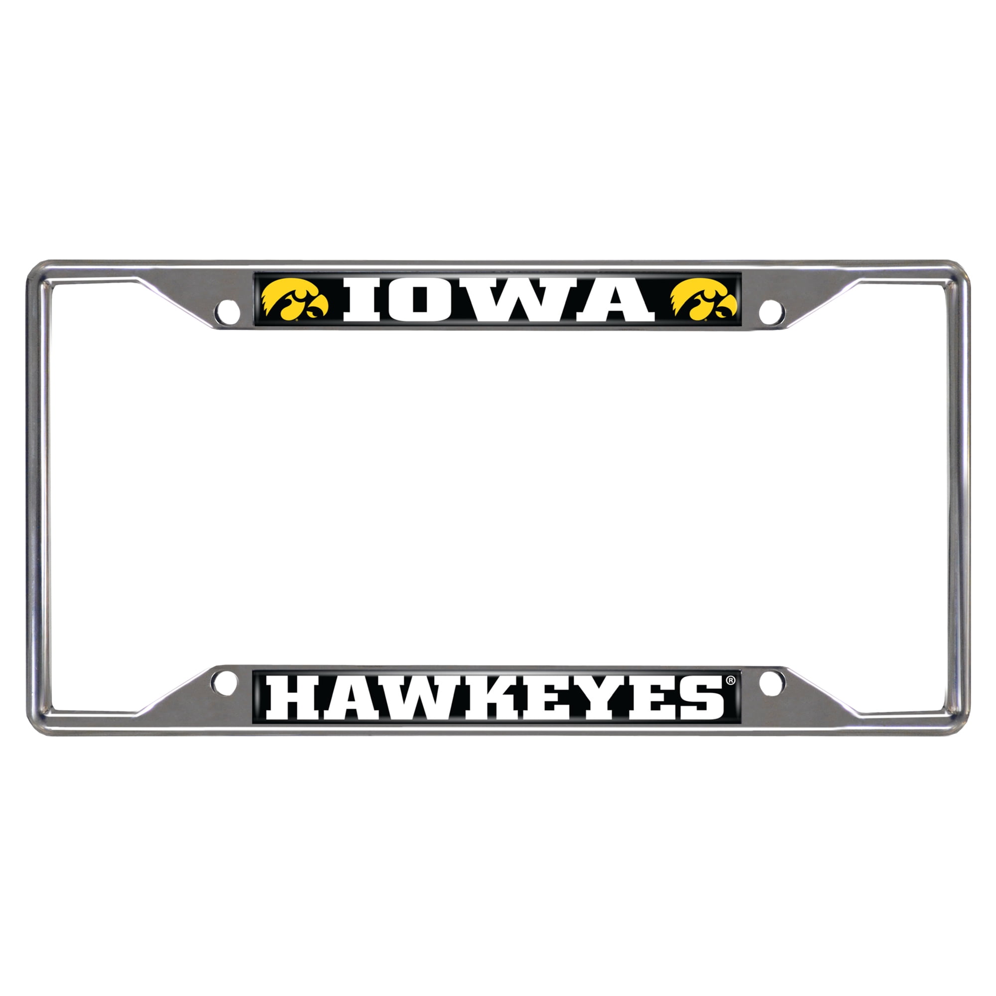 Sports Licensing Solutions Iowa Hawkeyes Metal License Plate Frame ...