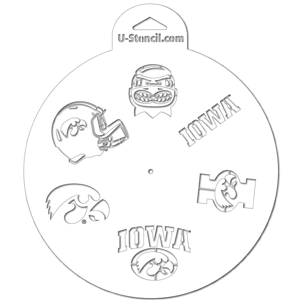 Iowa Hawkeyes Fanatic Stencil Wheel - Walmart.com