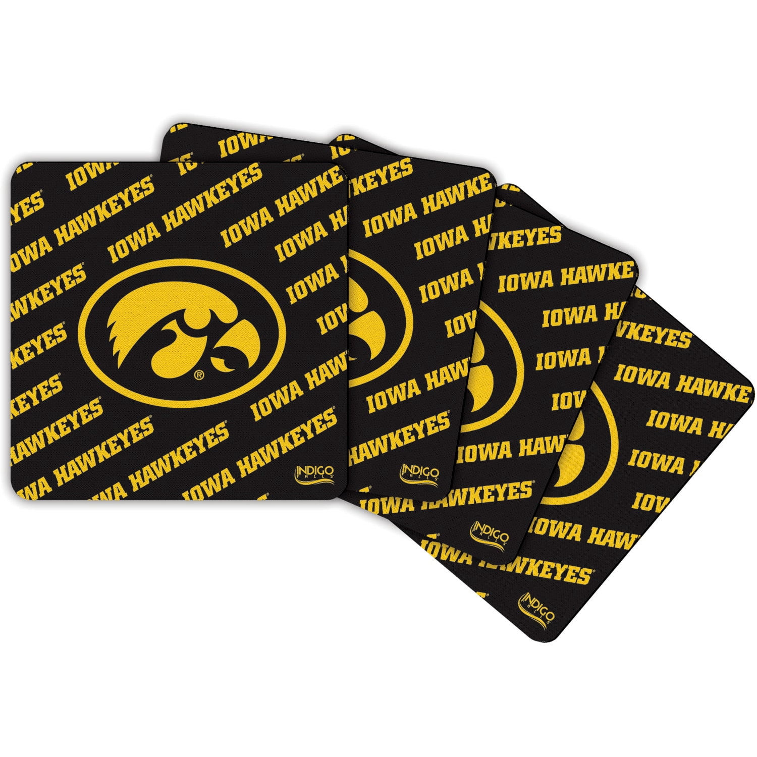 Iowa Hawkeyes Four-Pack Square Repeat Coaster Set - Walmart.com