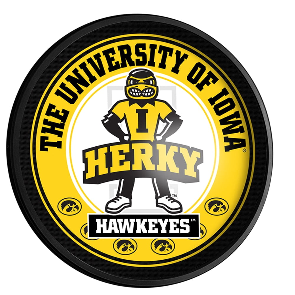 Iowa Hawkeyes 18'' x 18'' Mascot Slimline Illuminated Wall Sign ...
