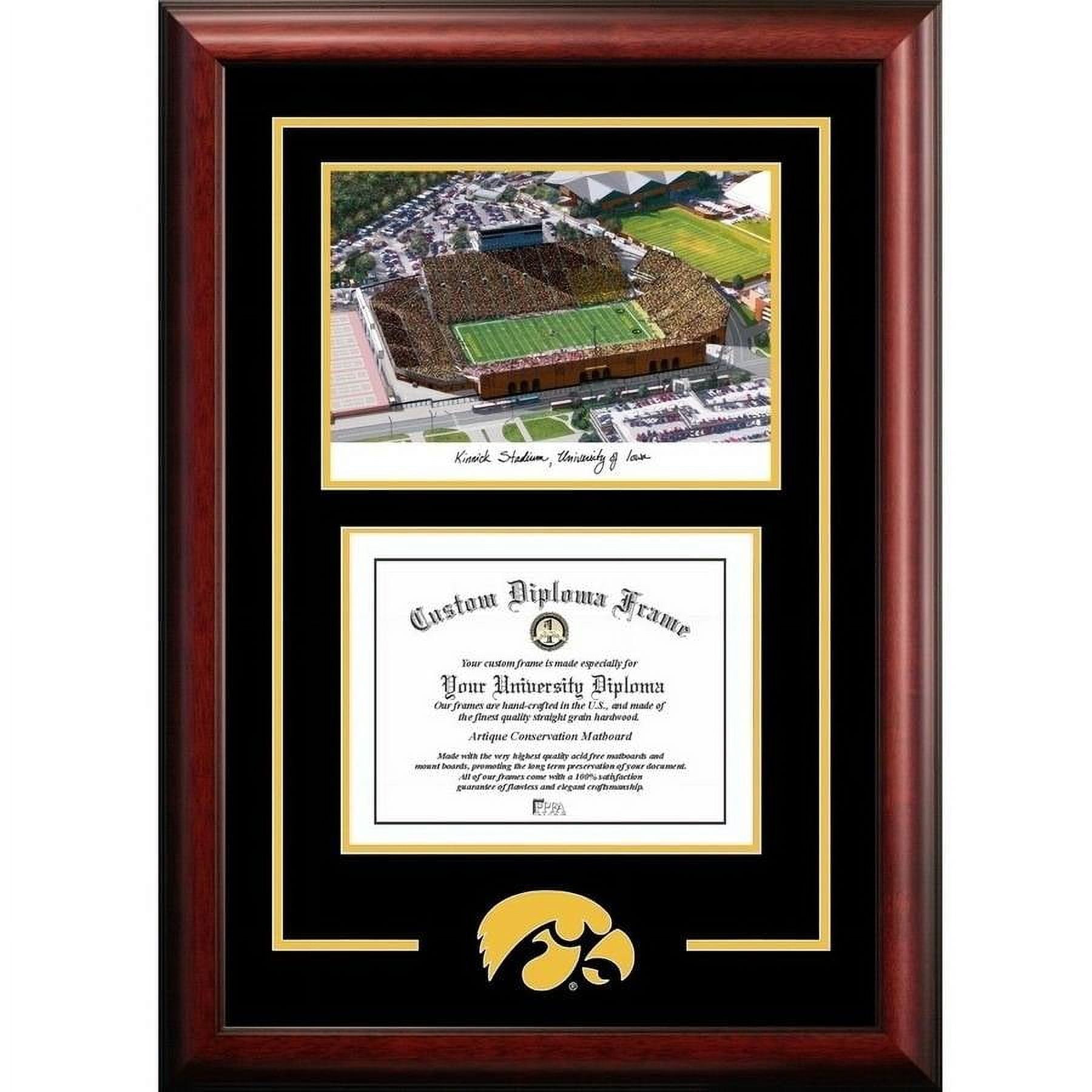 Iowa Hawkeyes Kinnick Stadium 8.5x 11 Spirit Graduate Frame with Campus ...