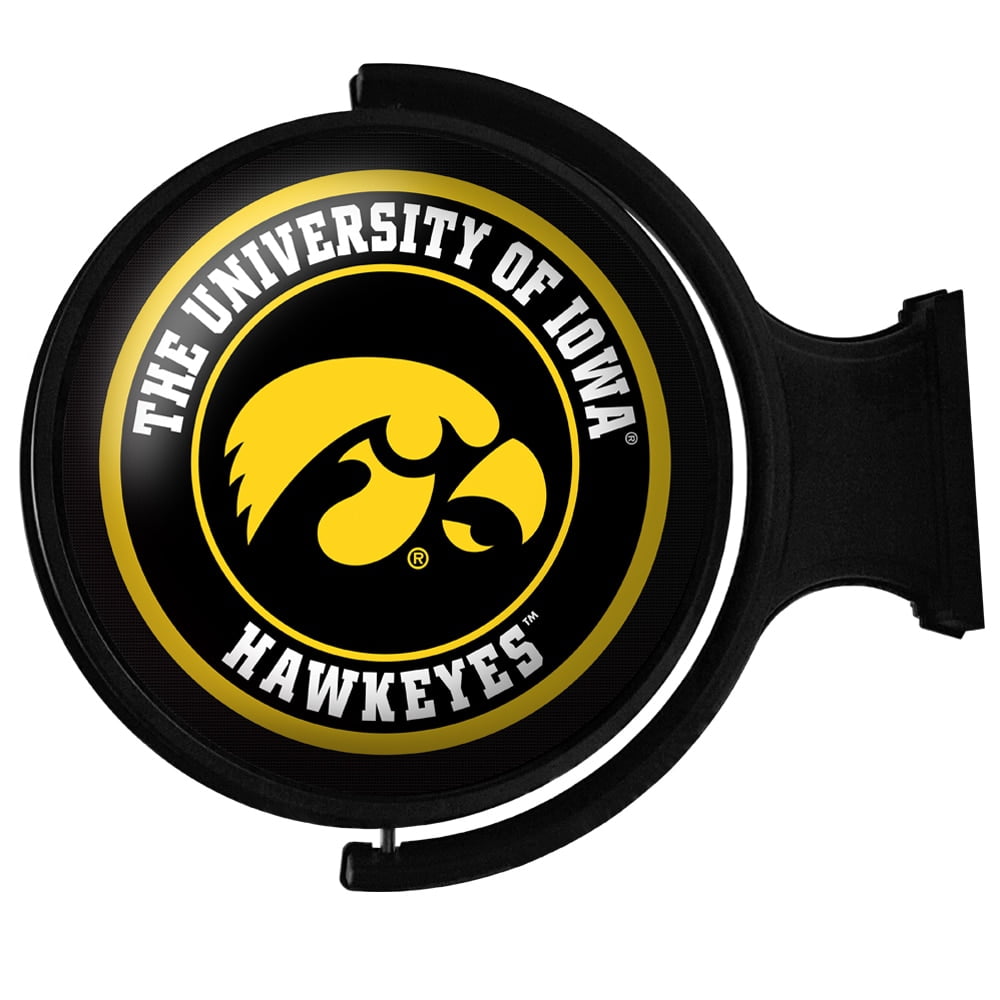 Iowa Hawkeyes 23'' x 21'' Team Illuminated Rotating Wall Sign - Walmart.com