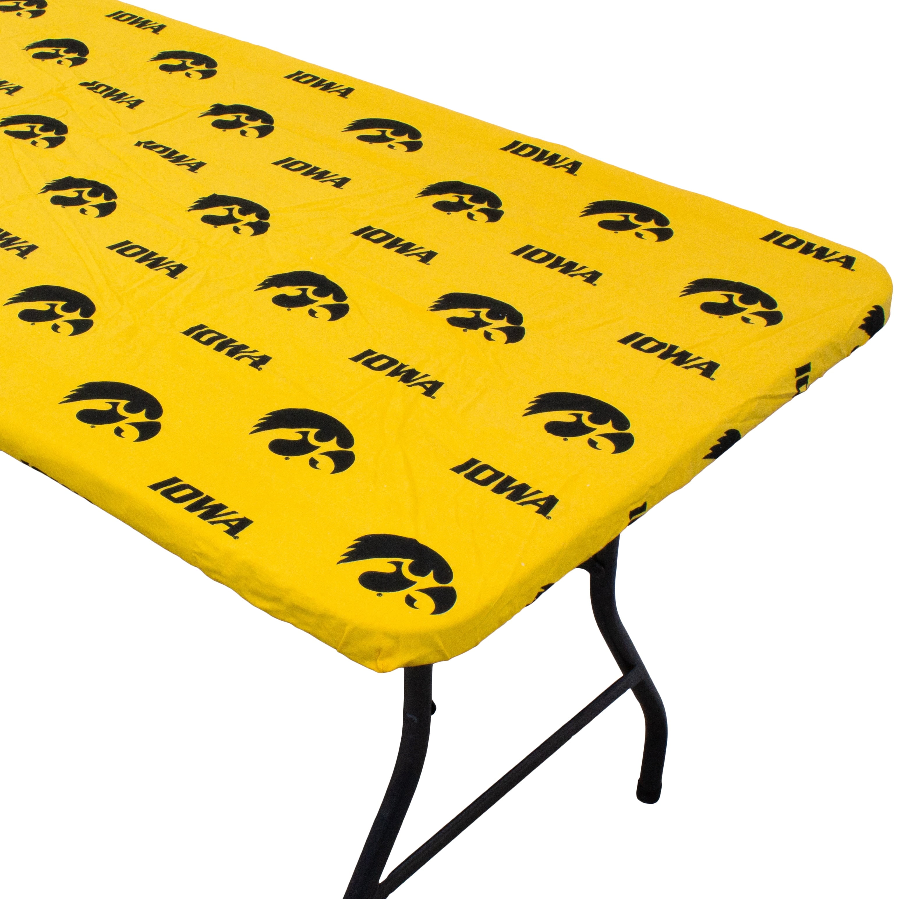 Bed Bath & Beyond Iowa Hawkeyes Tailgate Fitted Tablecloth 33x33 96x30 ...