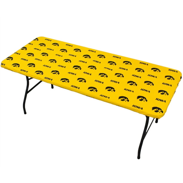 Iowa Hawkeyes Tailgate Fitted Tablecloth, 33" x 33", Card Table 96" x ...