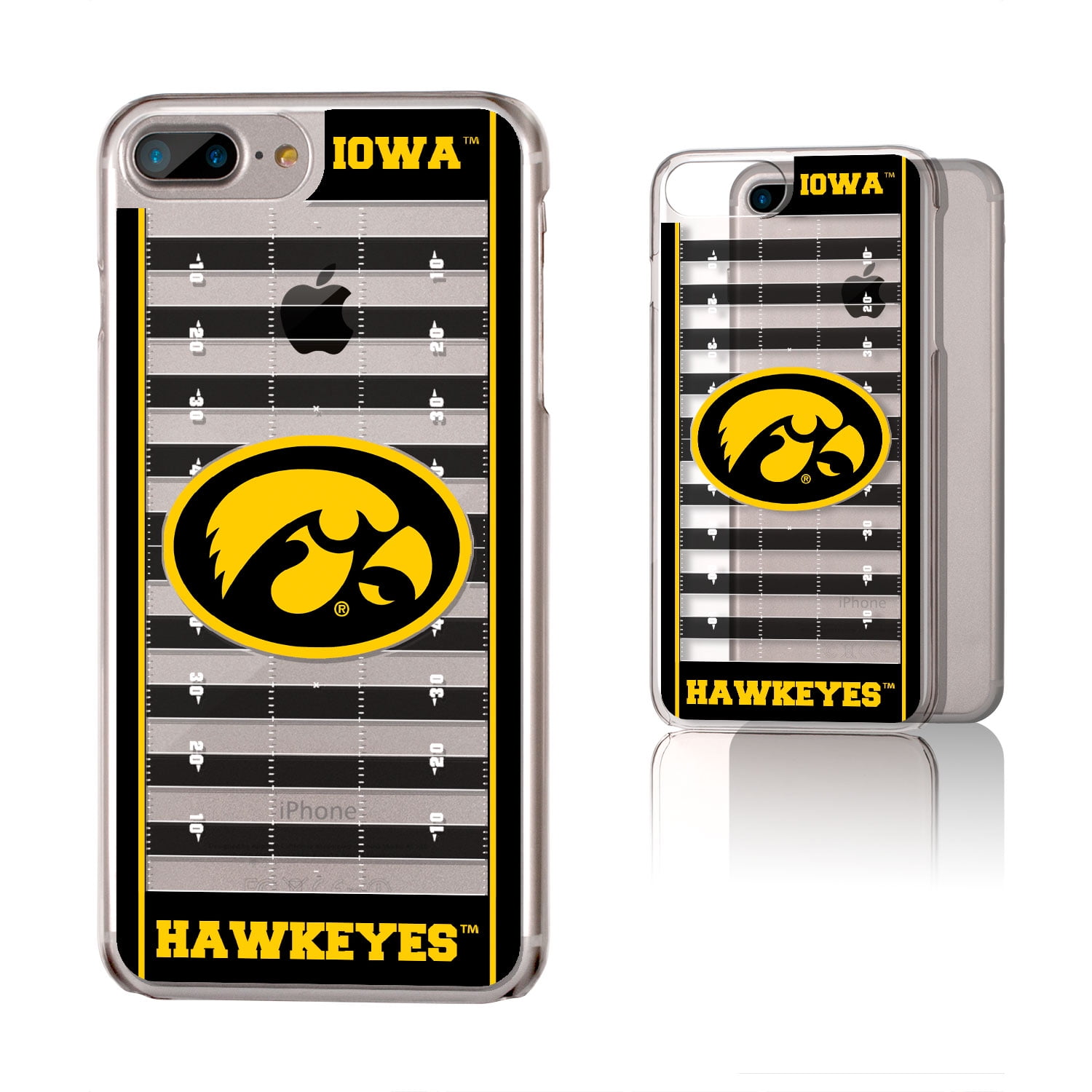 Iowa Hawkeyes iPhone Clear Football Field Design Case - Walmart.com