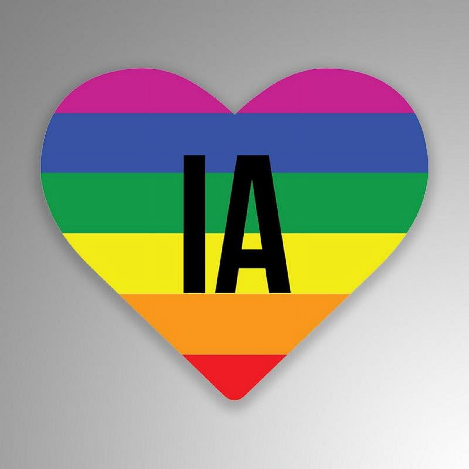 Iowa LGBT Pride State 2-Pack Decal Sticker 3.25 Inches UV Resistant ...