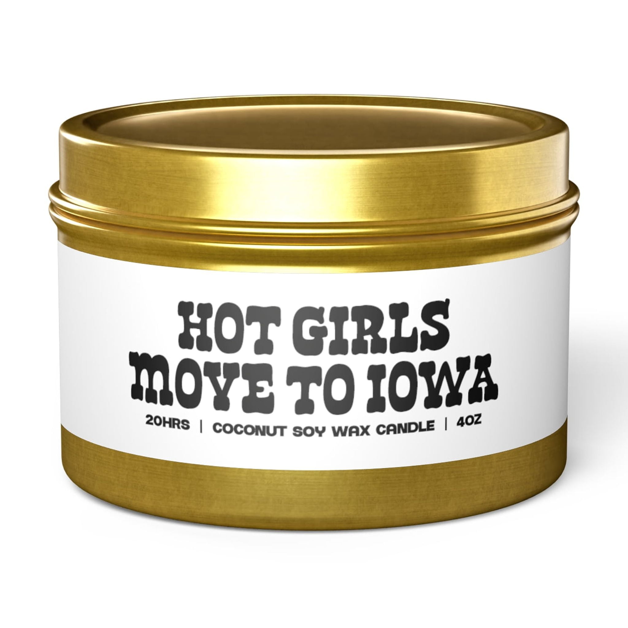 Iowa Moving Away Tin Candle Gifts Home Office Decor Vanilla Coffee ...