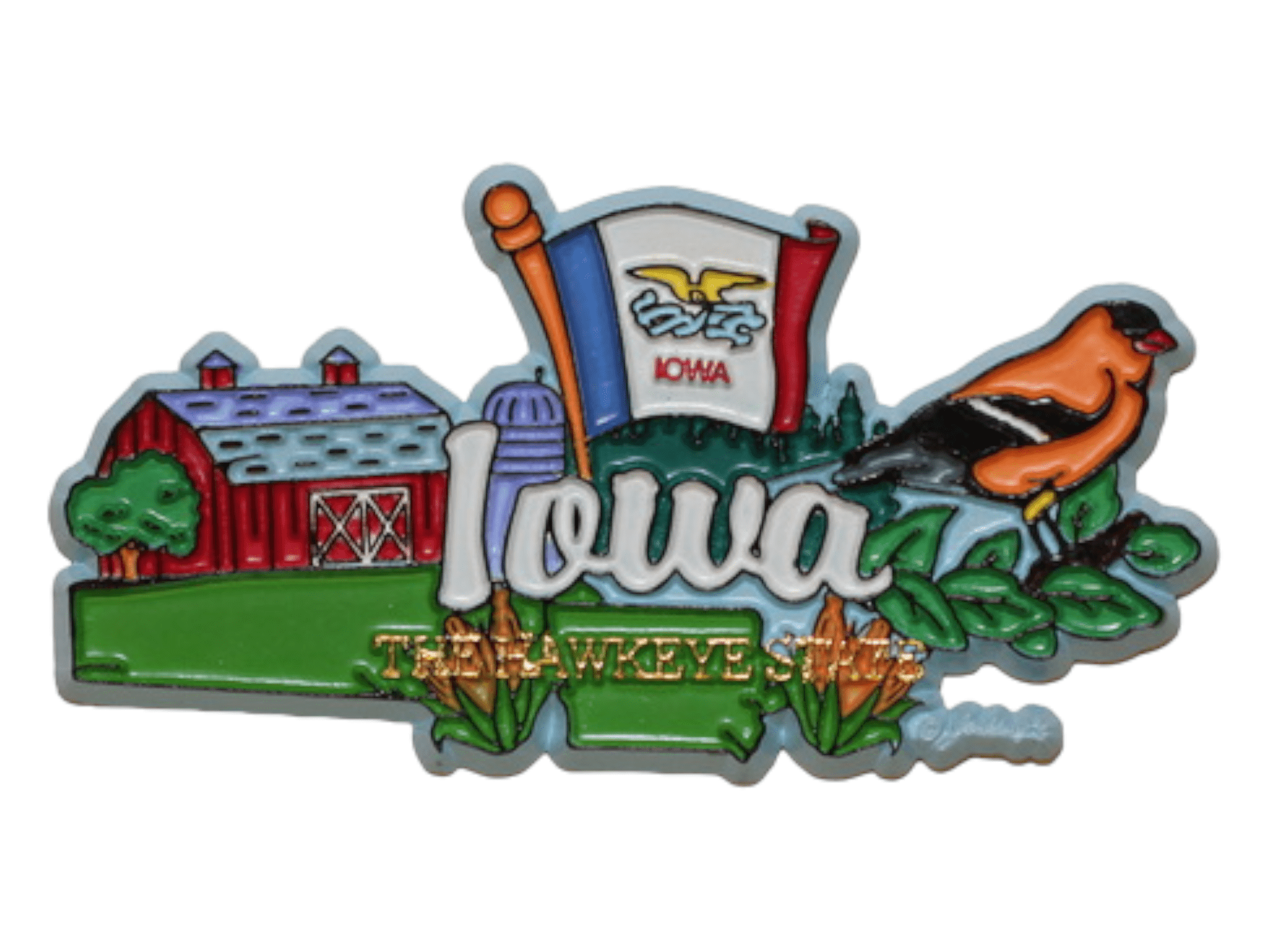 Iowa ST Elements Fridge Collectible Souvenir Magnet - Walmart.com