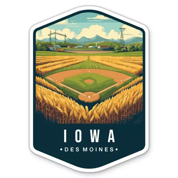 Iowa State Badge Travel Sticker Phone Decal Water Bottle Stickers Car ...