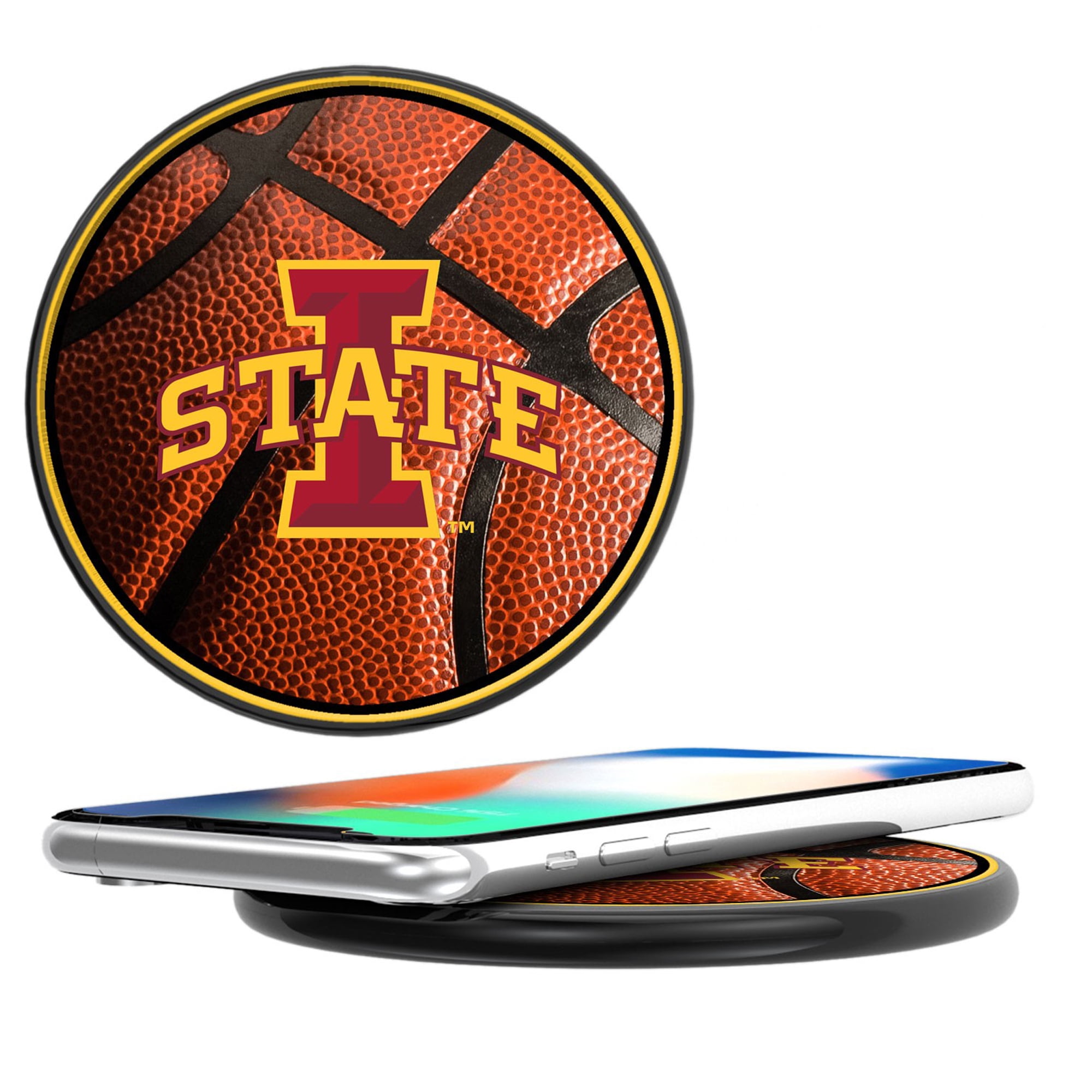 Iowa State Cyclones 10-Watt Basketball Design Wireless Charger ...