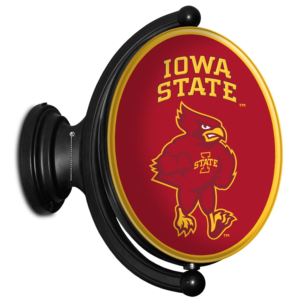 Iowa State Cyclones 23'' x 21'' Mascot Illuminated Rotating Wall Sign ...