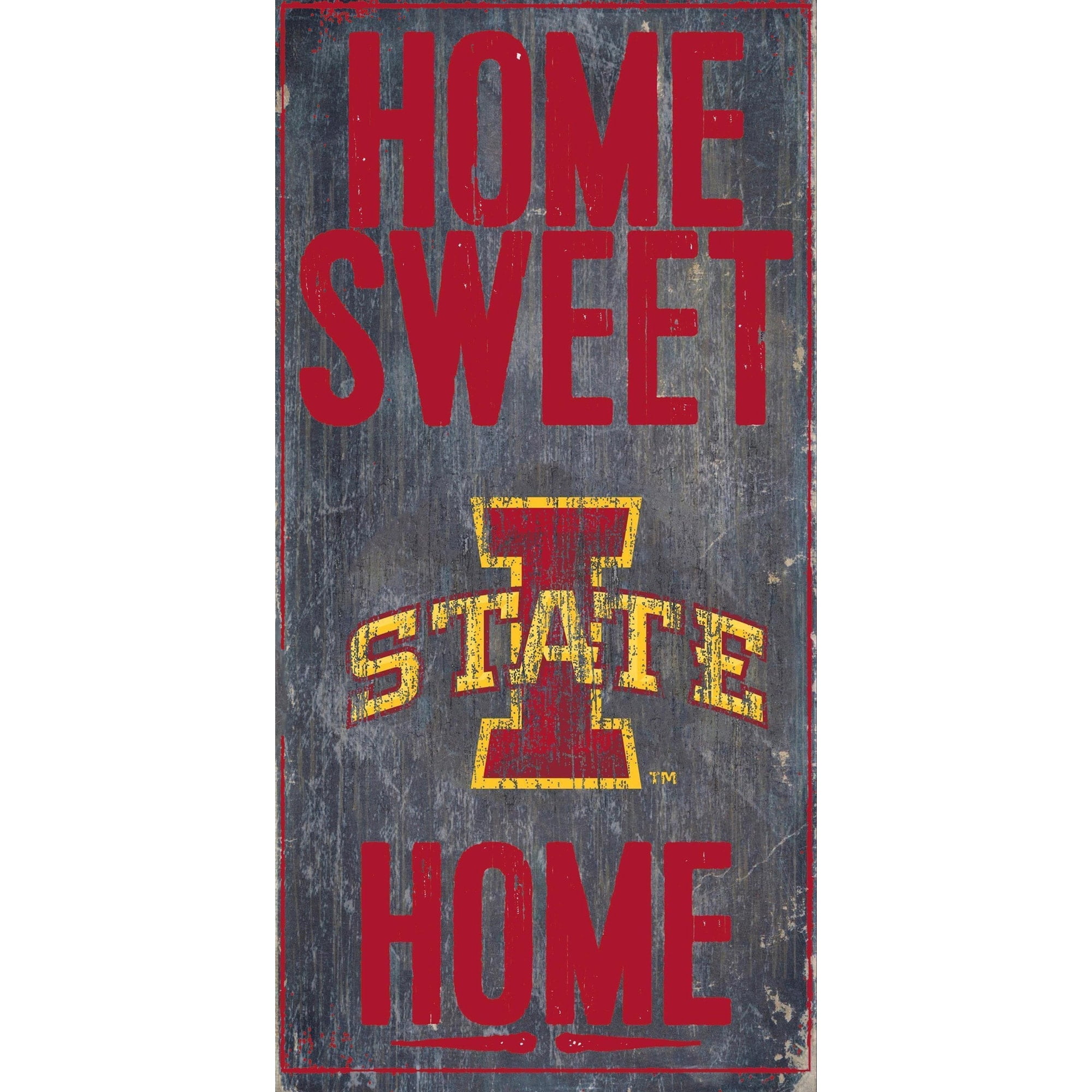 Iowa State Cyclones 6'' x 12'' Home Sweet Home Sign - Walmart.com