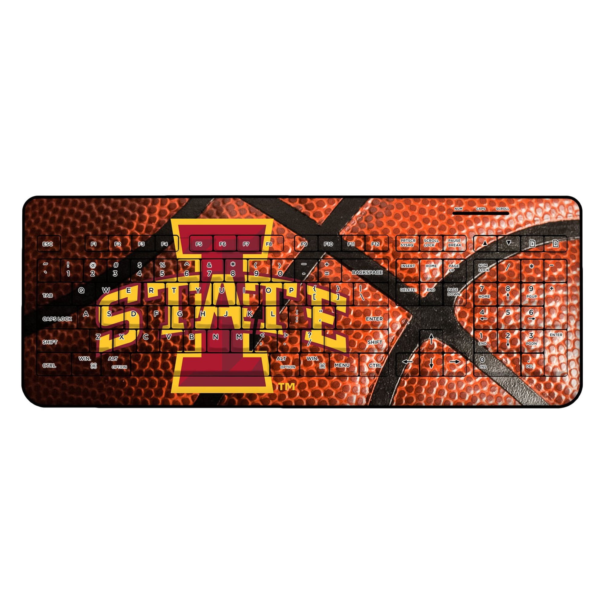 Iowa State Cyclones Basketball Design Wireless Keyboard - Walmart.com