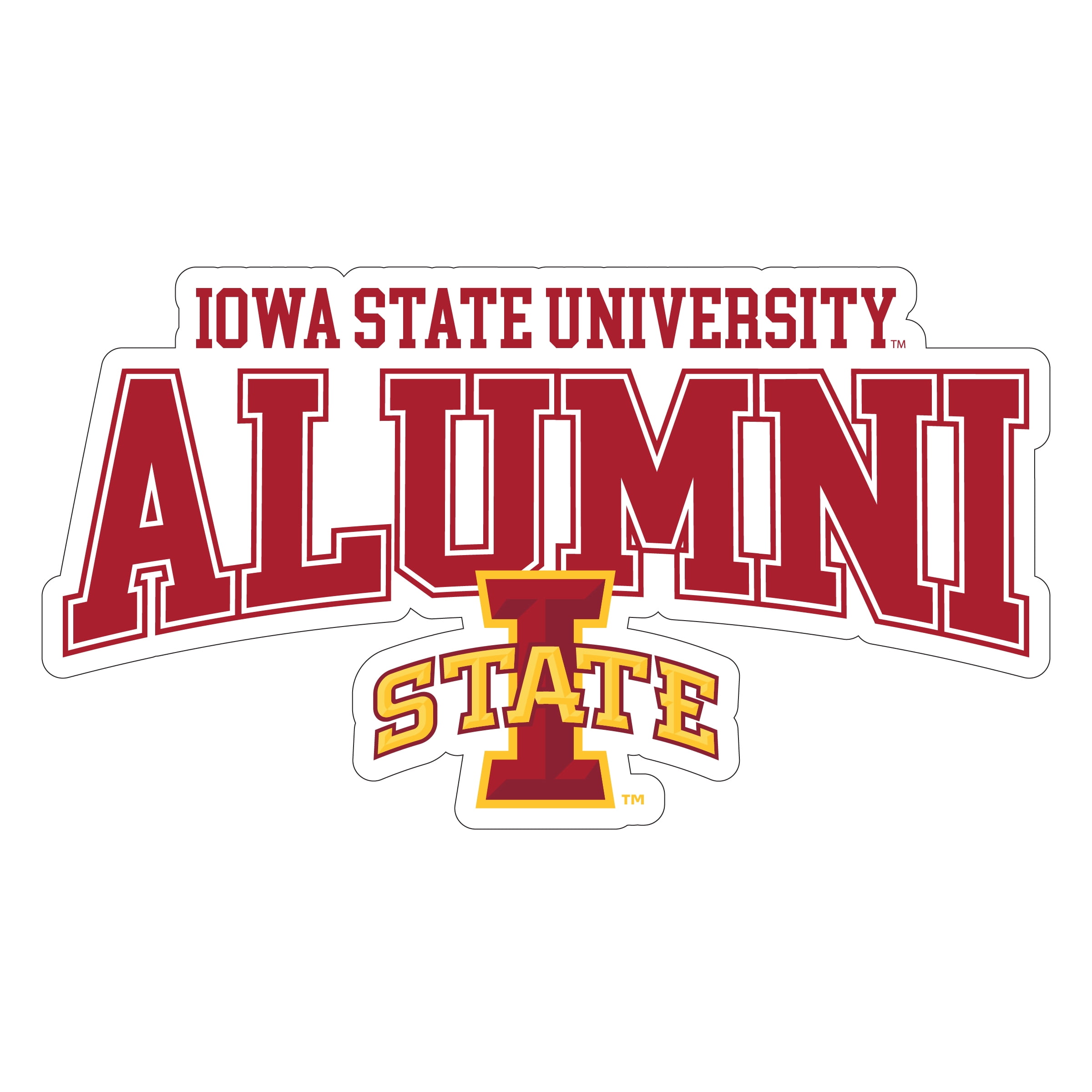Iowa State Cyclones Laser Cut Alumni Vinyl Sticker - Officially ...