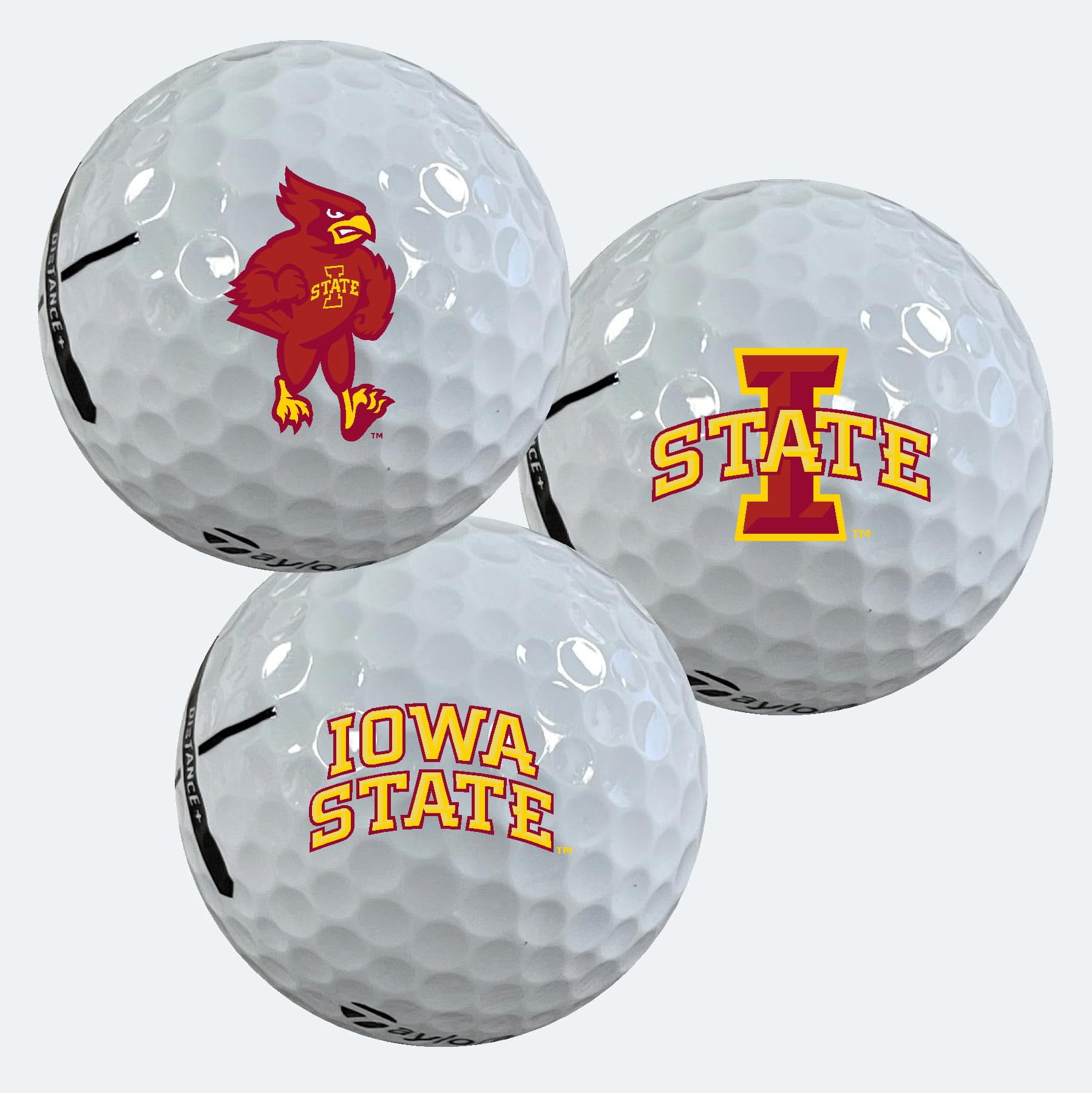 Iowa State Cyclones Logo Edition Taylormade Distance+ Golf Balls 12 ...
