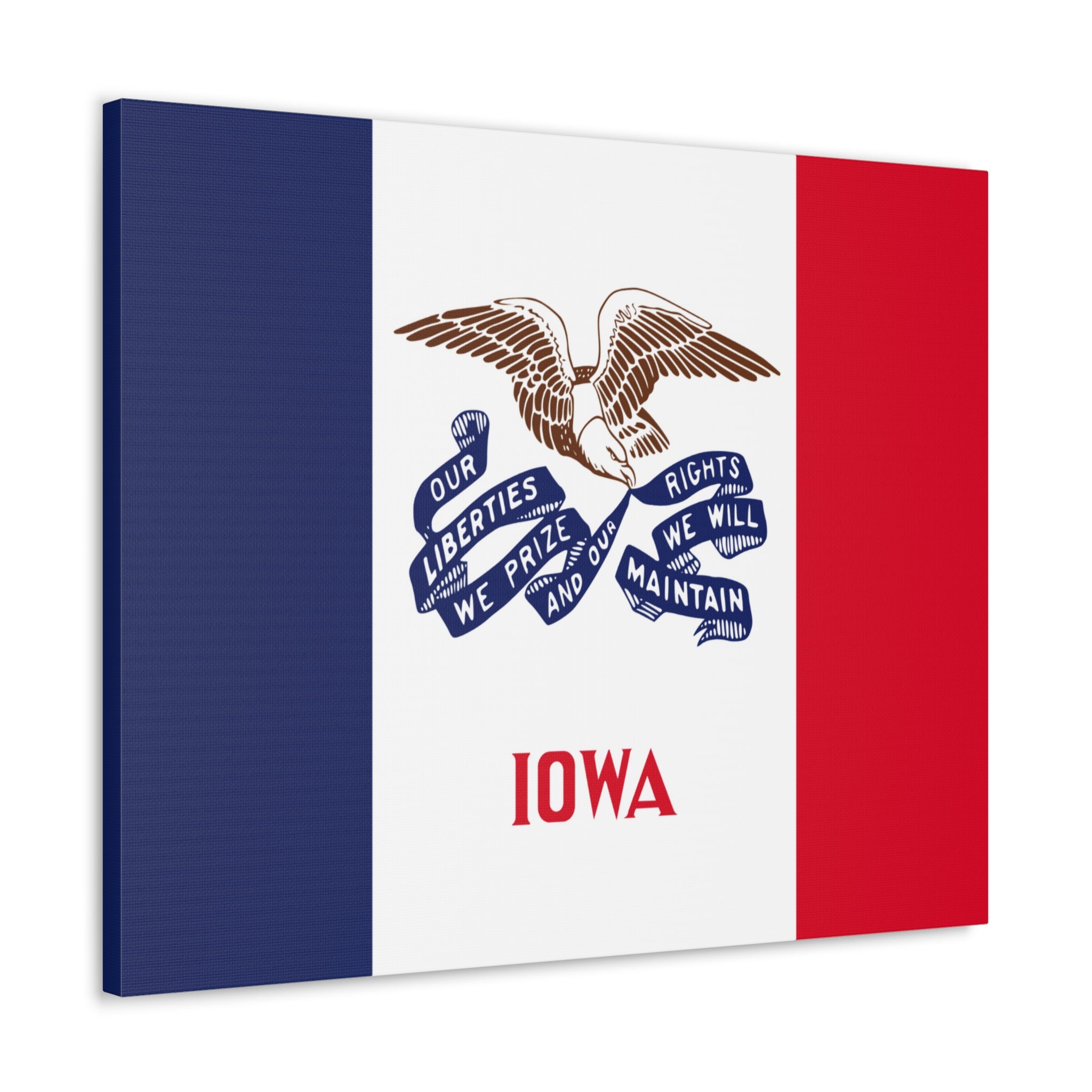 Iowa State Flag Canvas Vibrant Wall Art Unframed Home Decor - Walmart.com