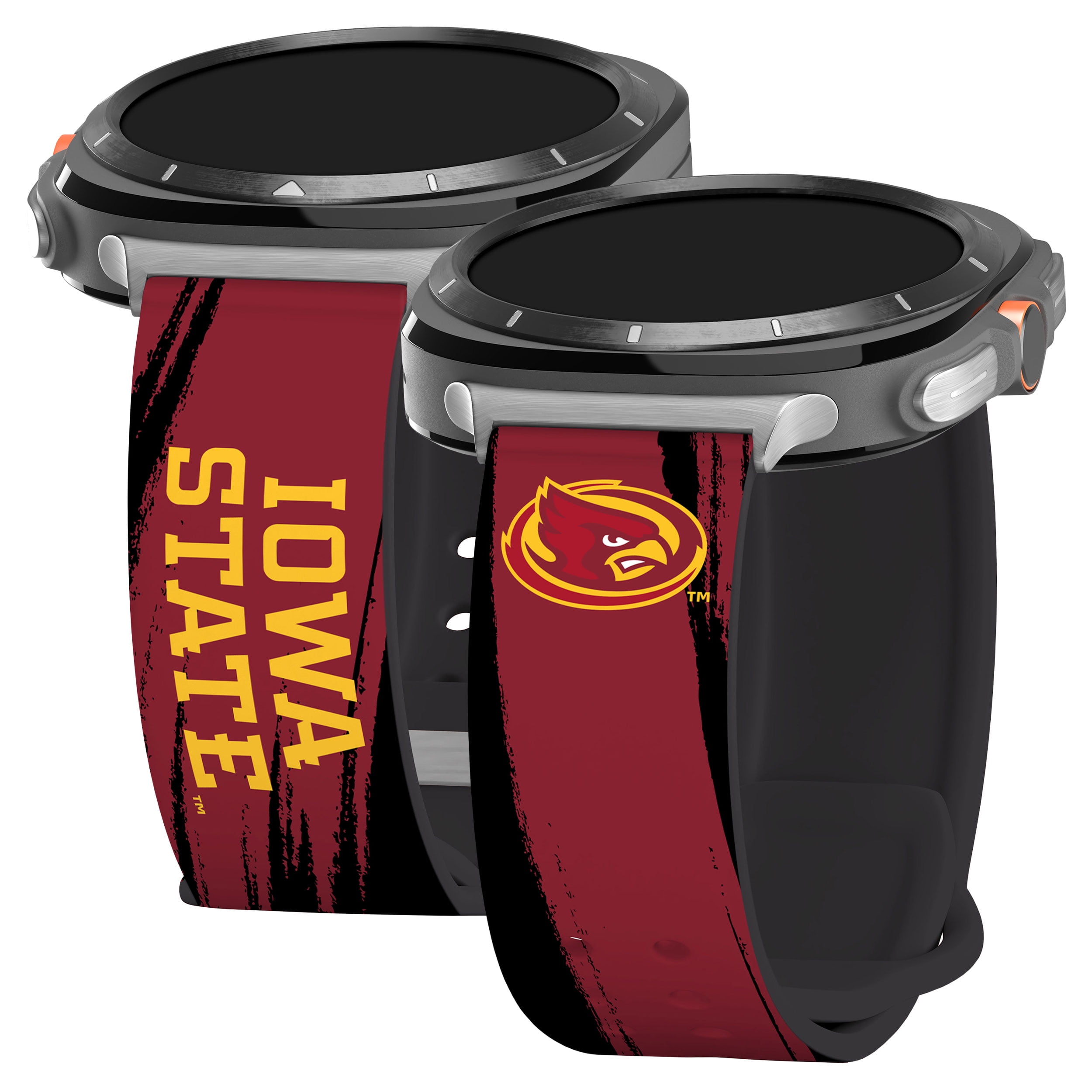 Iowa State HD Paint Stripe Unisex Watch Band for Samsung Galaxy Watch ...