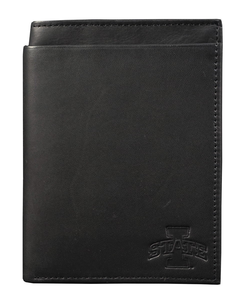 Iowa State NCAA Cyclones Black Leather RFID Blocking Passport Holder ...