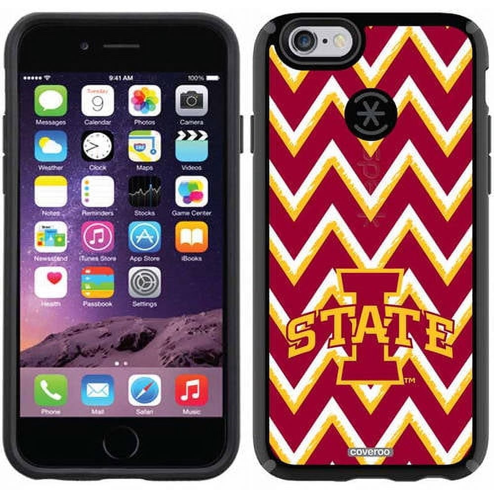 Iowa State Sketchy Chevron Design on Apple iPhone 6 CandyShell Case by ...