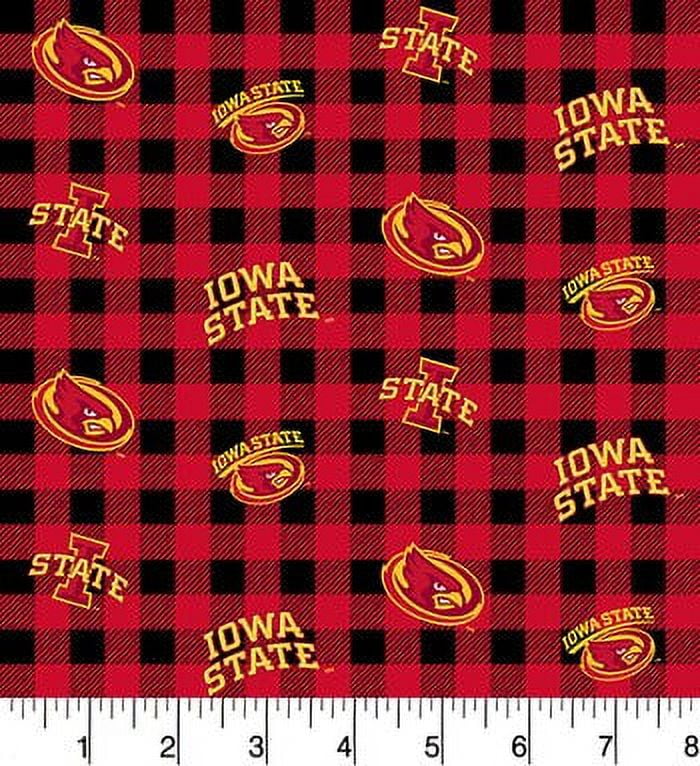 Iowa State University Cotton Fabric-Sold by the Yard-Buffalo Plaid ...