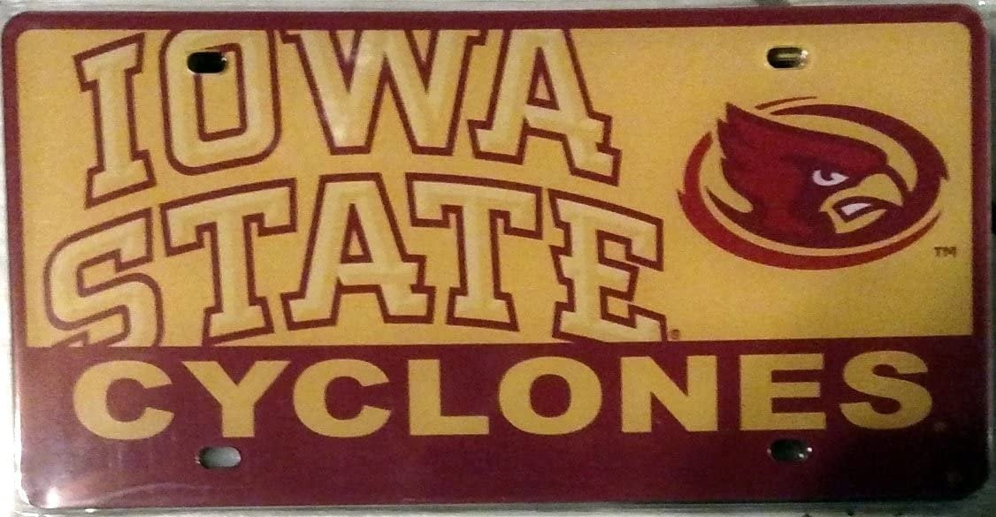 Iowa State University Cyclones Premium Laser Tag License Plate, Acrylic ...