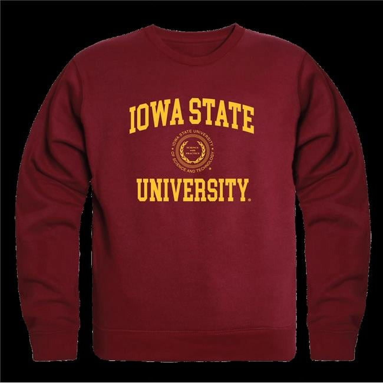 Iowa State University Cyclones Seal Crewneck Sweatshirt, Maroon - Small ...
