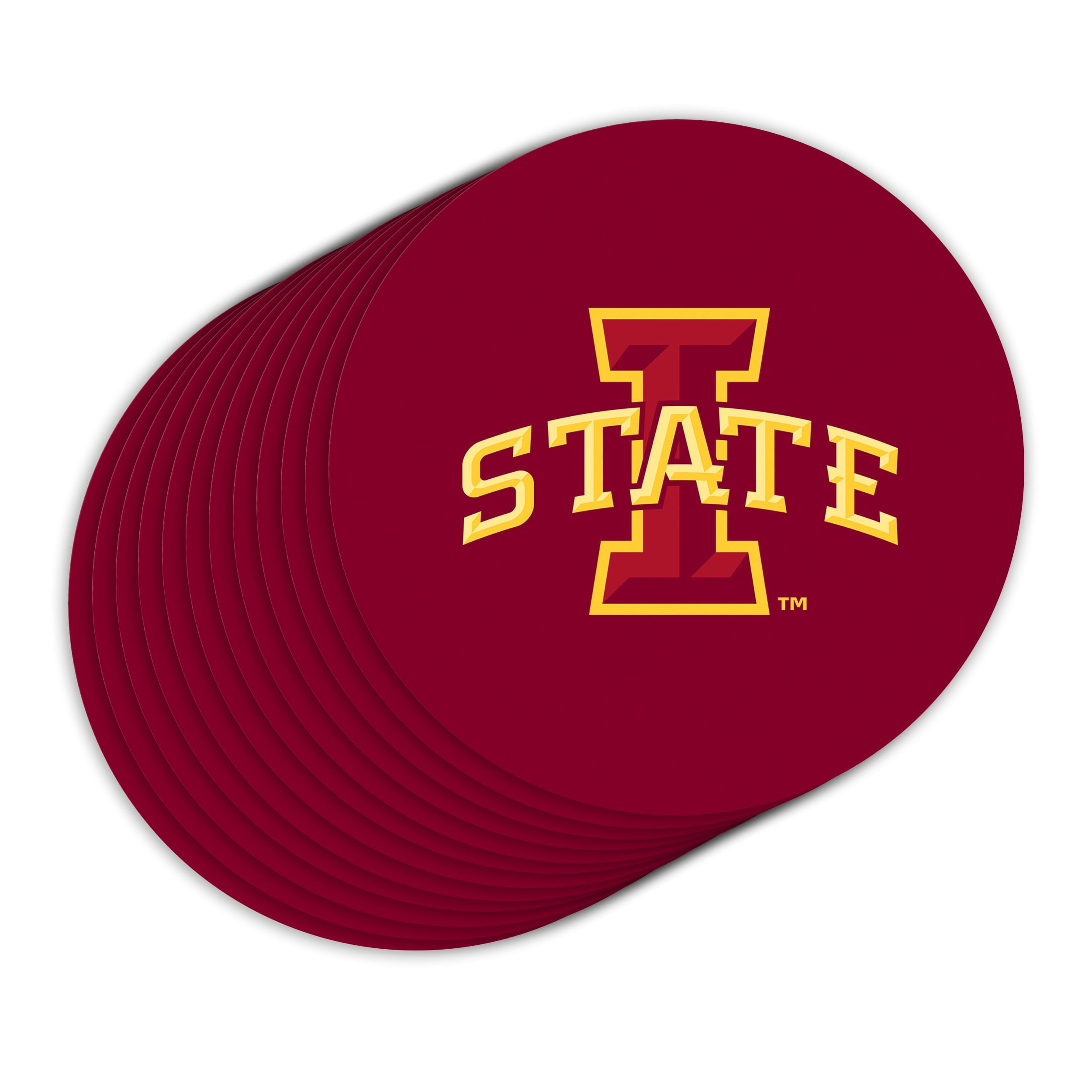 Iowa State University Logo 4 x 4 Paperboard Celebration Coasters Pack ...