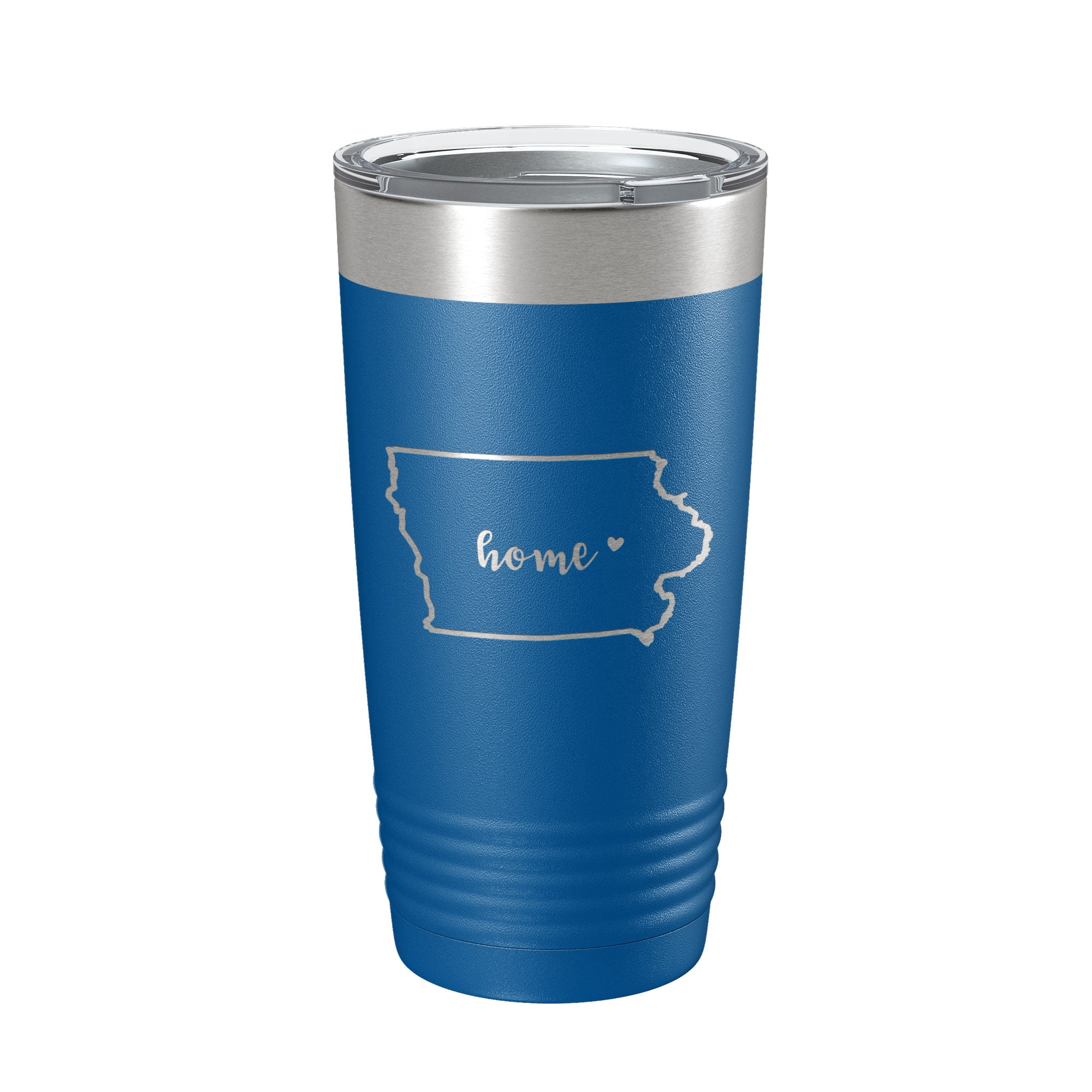 Iowa Tumbler Home State Travel Mug Insulated Laser Engraved Map Coffee ...