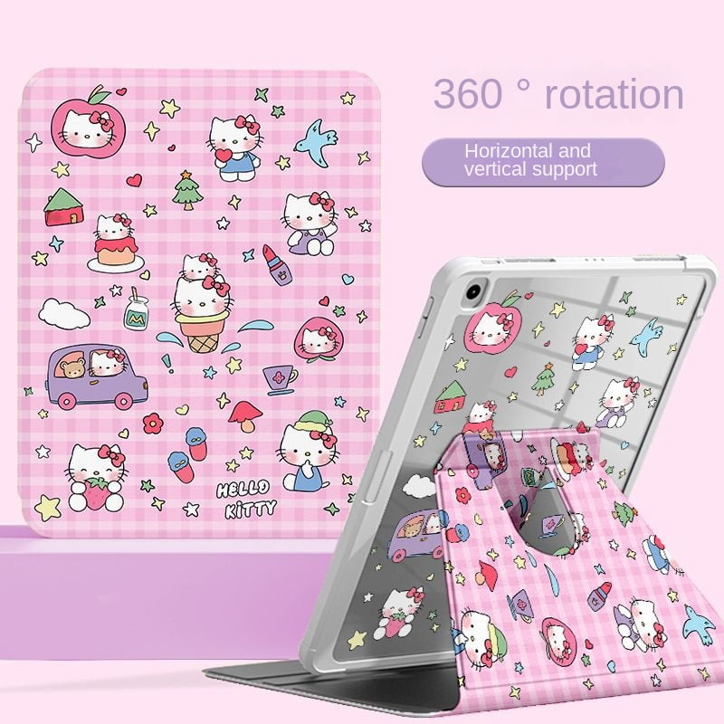 Ipad protective cover 10th generation hellokitty girly acrylic anti ...
