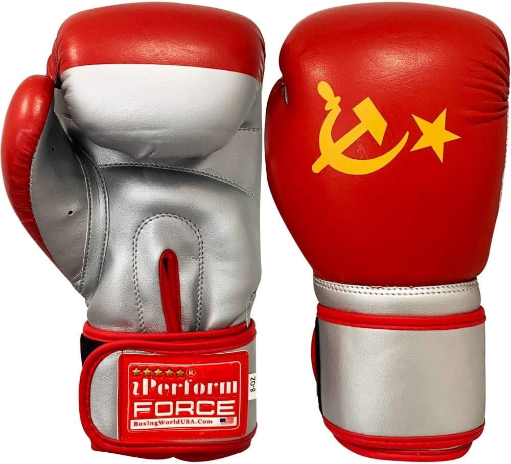 Iperform Boxing Gloves for Youth Workouts, Russian Theme, 8 Oz, 2 Piece ...