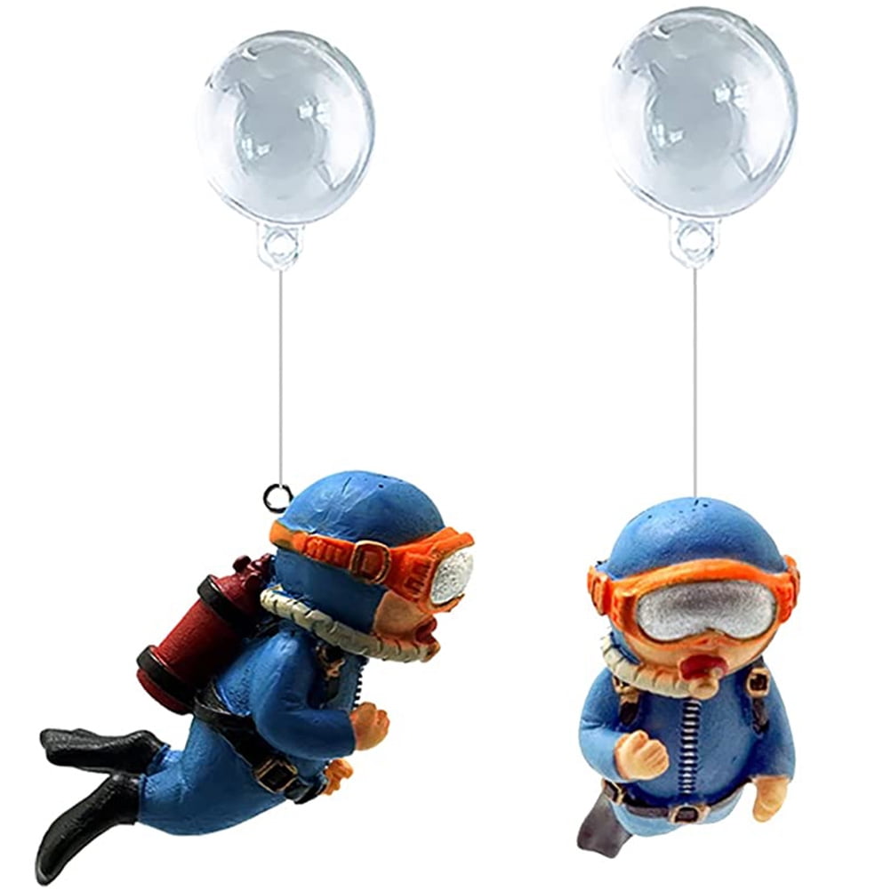 Eease 2-Pack Cute Fish Tank Decorations Floating Aquarium Accessories ...