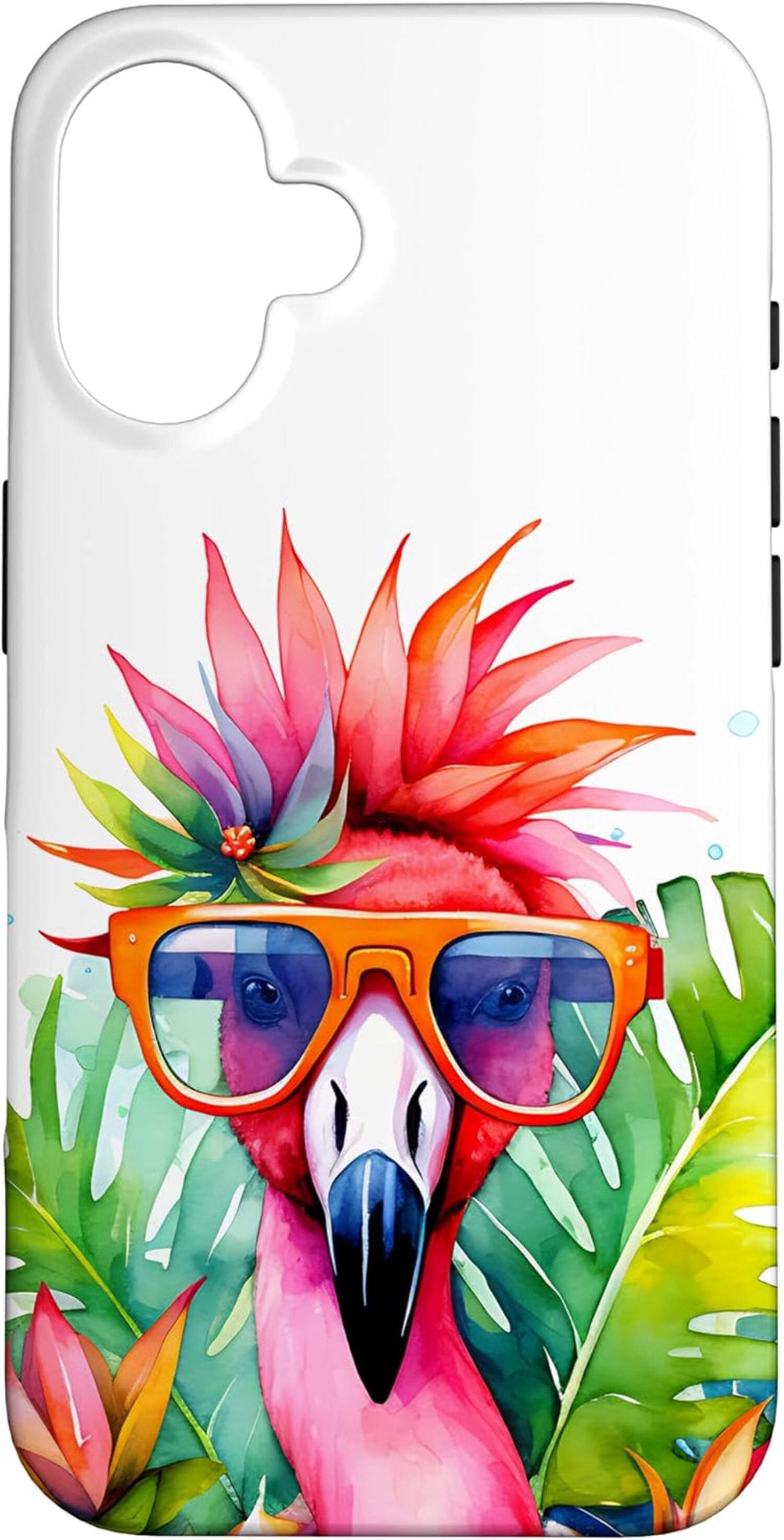 Iphone 16 Pink Flamingo Party Tropical Bird with Sunglasses Vacation ...