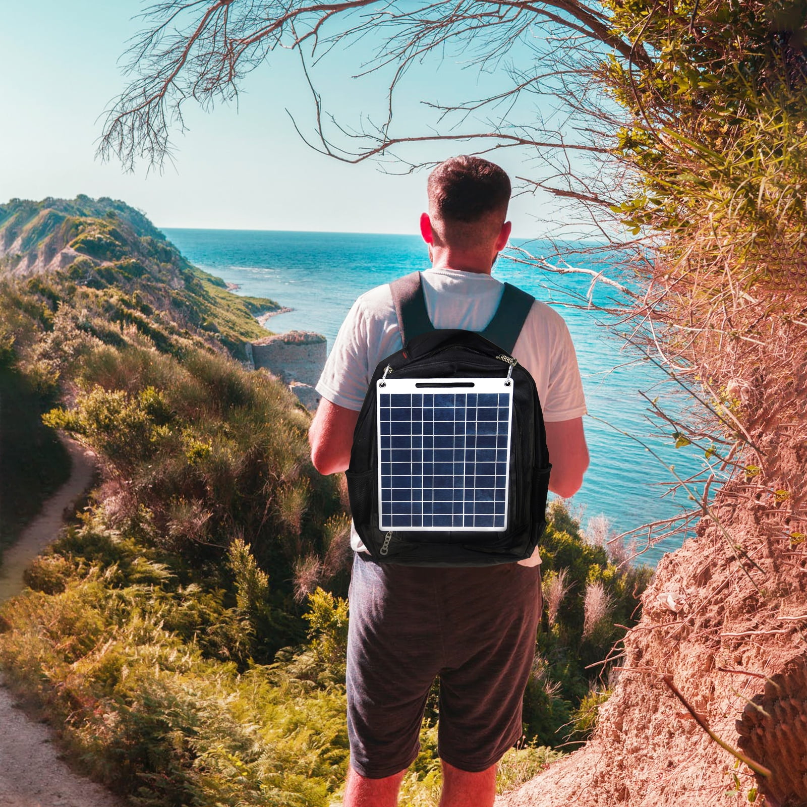 ,Ipne 2pcs Carabiner Silicon Solar Panel With Carabiner Silicon Solar ...