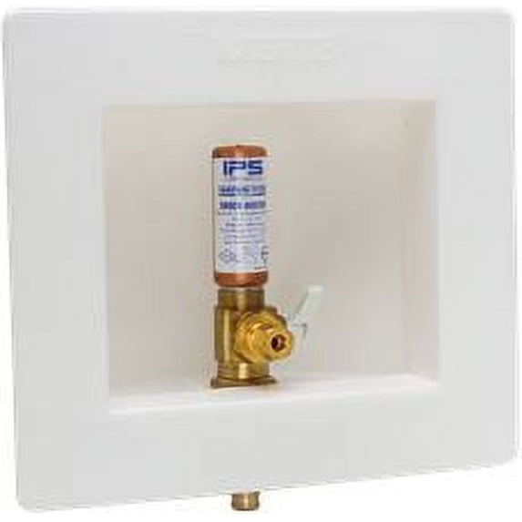 Ips Water-Tite Icemaker Valve Outlet Box With 1/4 Turn Valve And Water ...