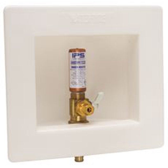 Ips Water-Tite Icemaker Valve Outlet Box With 1/4 Turn Valve And Water ...