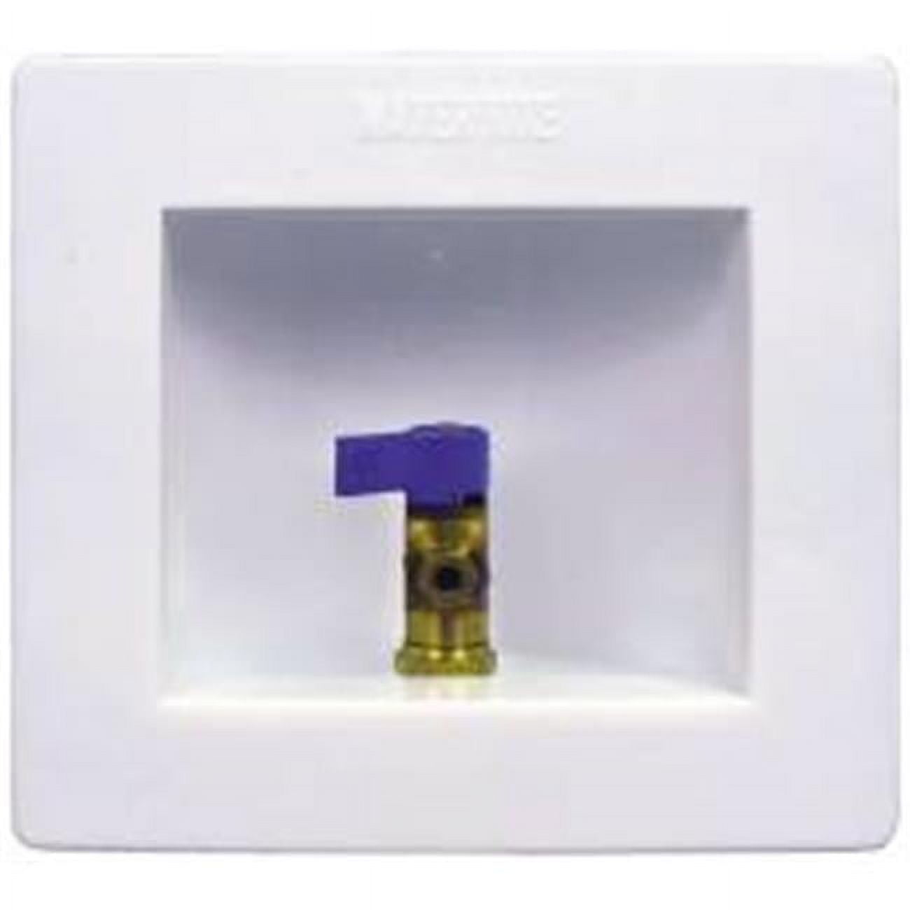 Ips Water-Tite Icemaker Valve Outlet Box With 1/4 Turn Valve, Pex, Lead ...