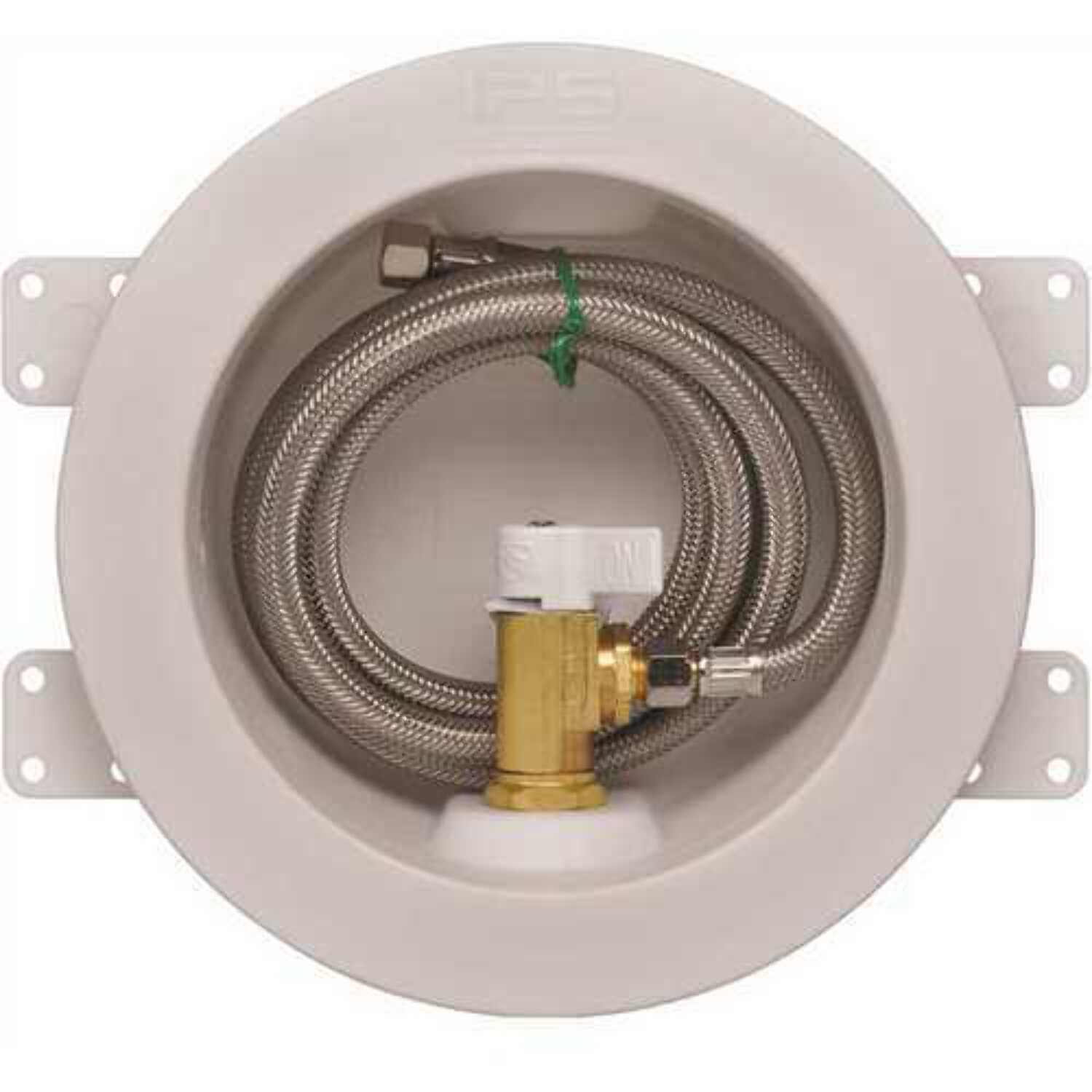 Ips Water-Tite Round Icemaker Valve Outlet Box With Quarter Turn Valve ...