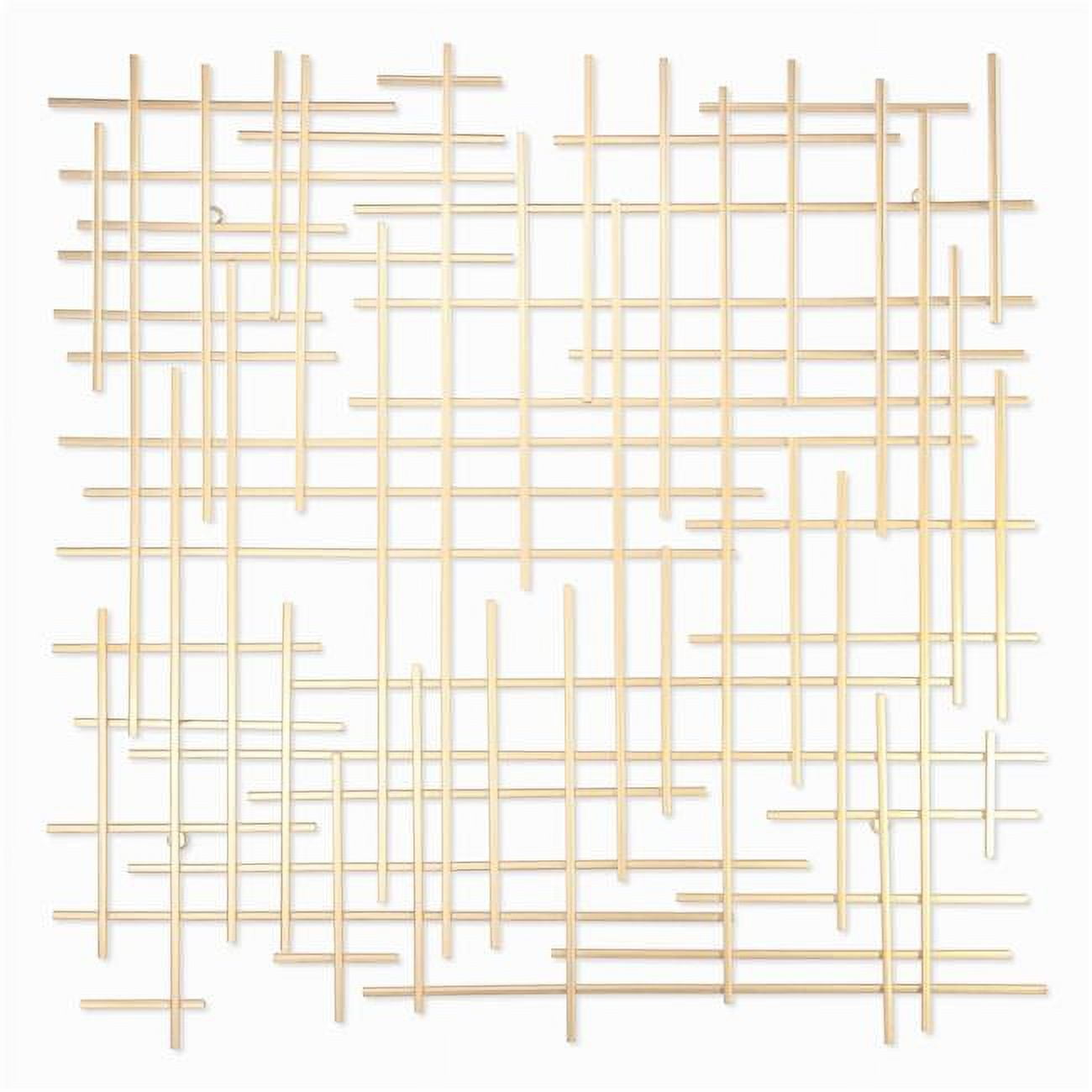 Iquara Square Metal Wall Art, Gold - Small - Walmart.com