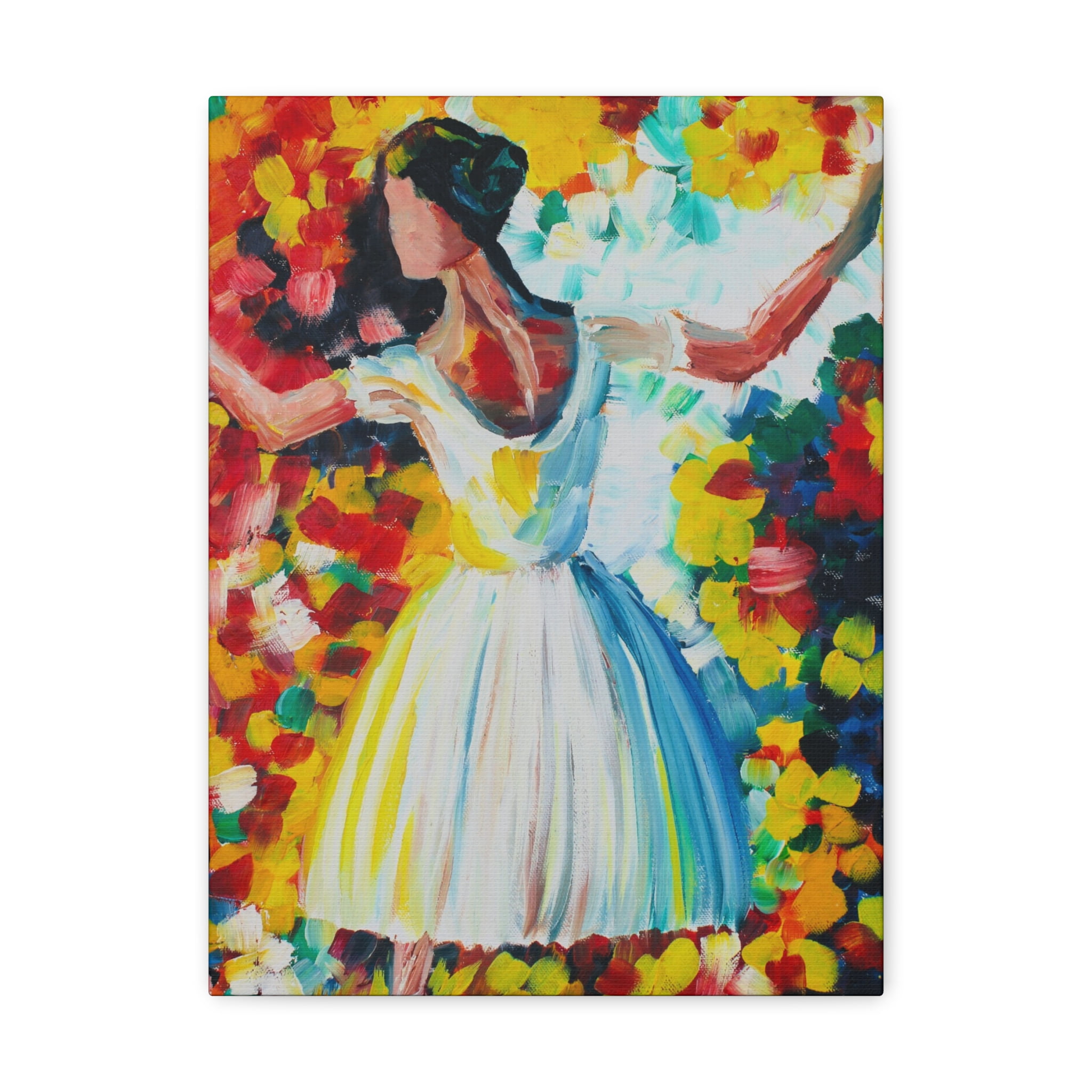 Ira World Art Abstract Dancing Lady Oil Painting Canvas Gallery Wraps ...