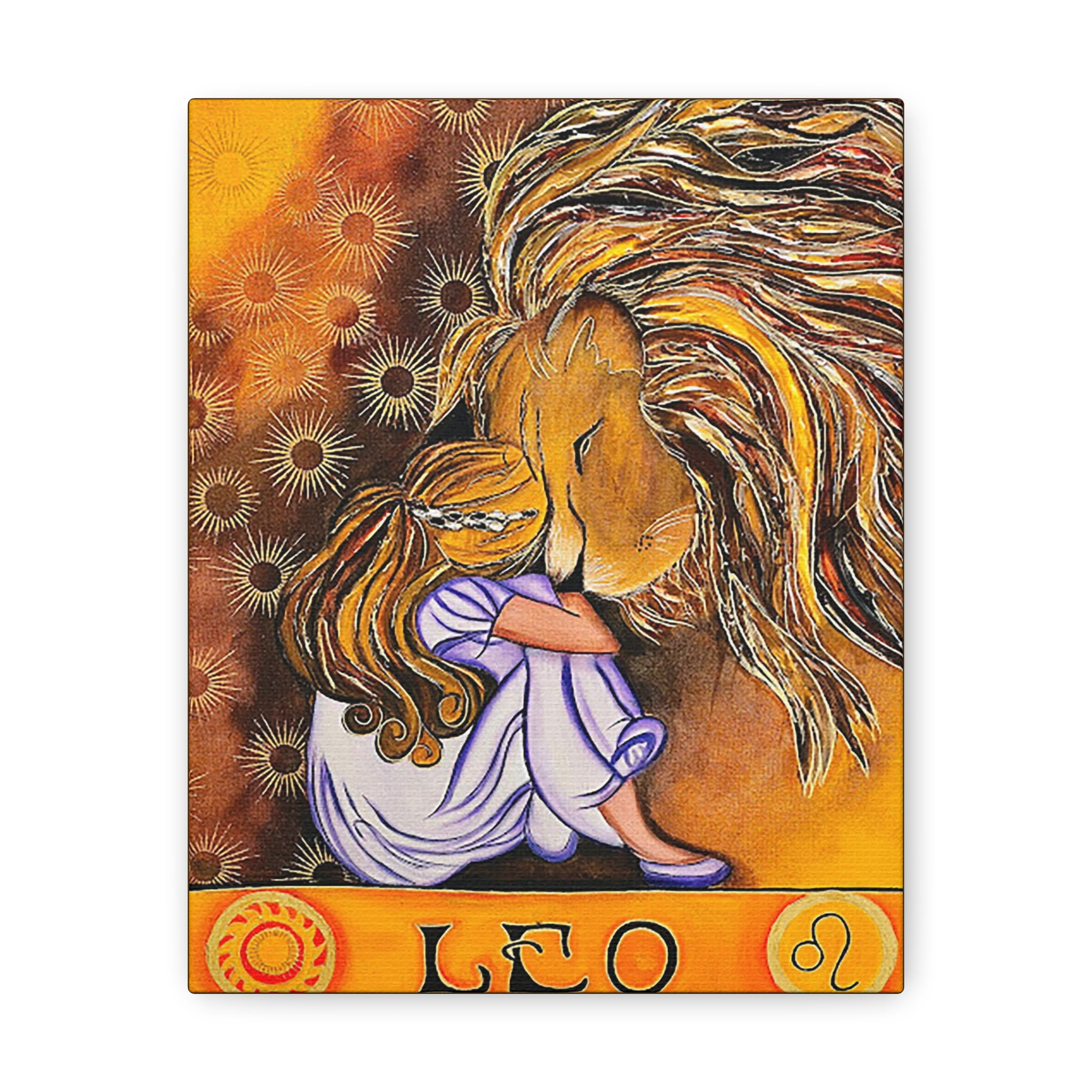 Ira World Art : Canvas Gallery Wraps 8"/10" | Zodiac Wall Art | Leo ...