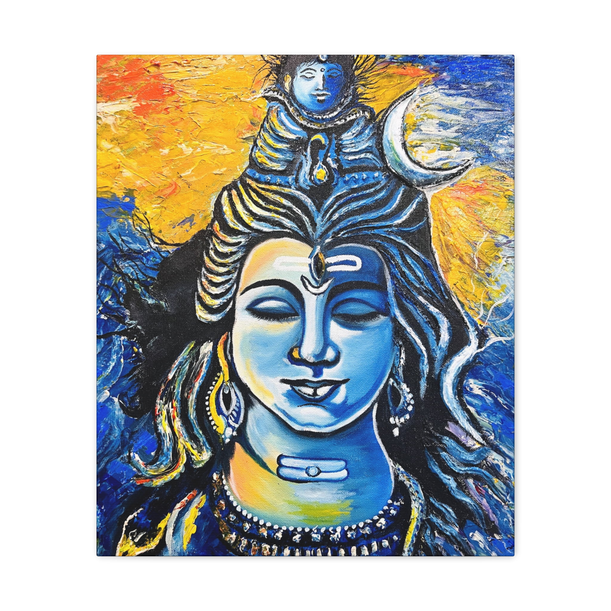 Ira World Art Exquisite Lord Shiva Painting Print Canvas Gallery Wraps ...