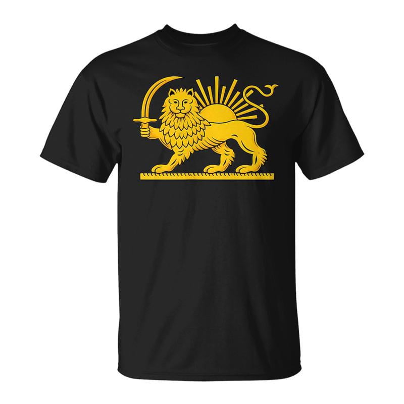 Iran Flag Lion Sun Persian Pride Retro Iran Shir O Khorshid TShirt ...