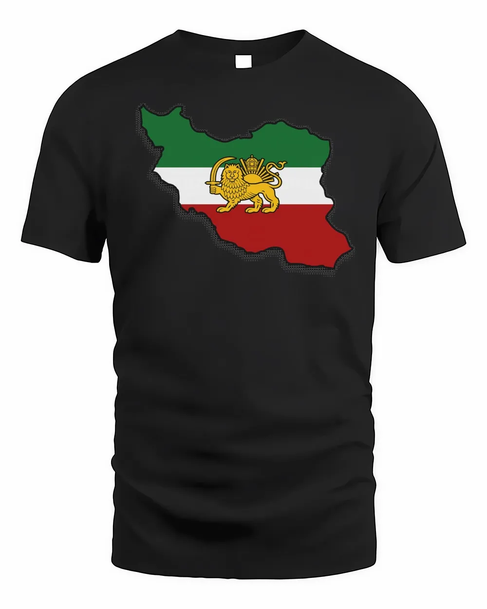 Iran Map Lion and Sun Persian Pahlavi Flag Shirt - Walmart.com