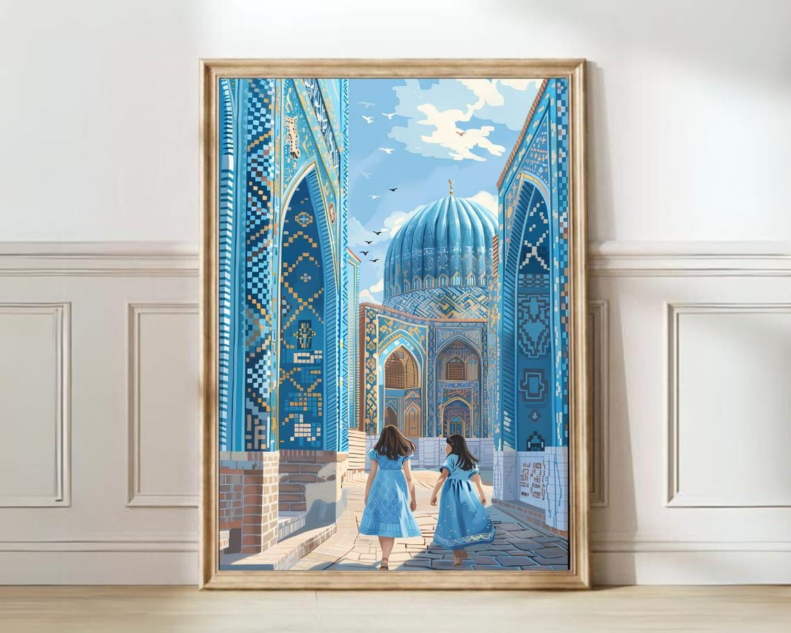 Iran Print Iran Illustration Tehran Poster Tehran Print Mosque Print ...