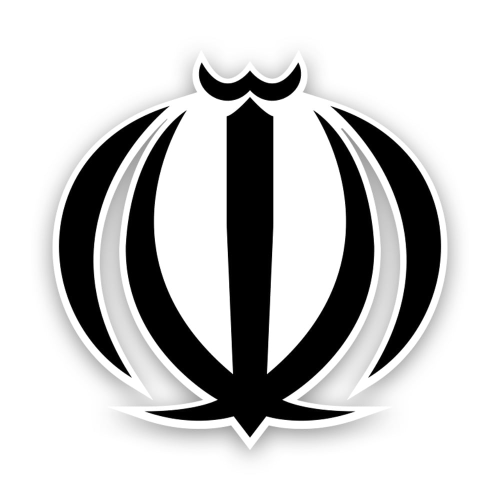 Iranian Emblem Sticker Decal - Self Adhesive Vinyl - Weatherproof ...