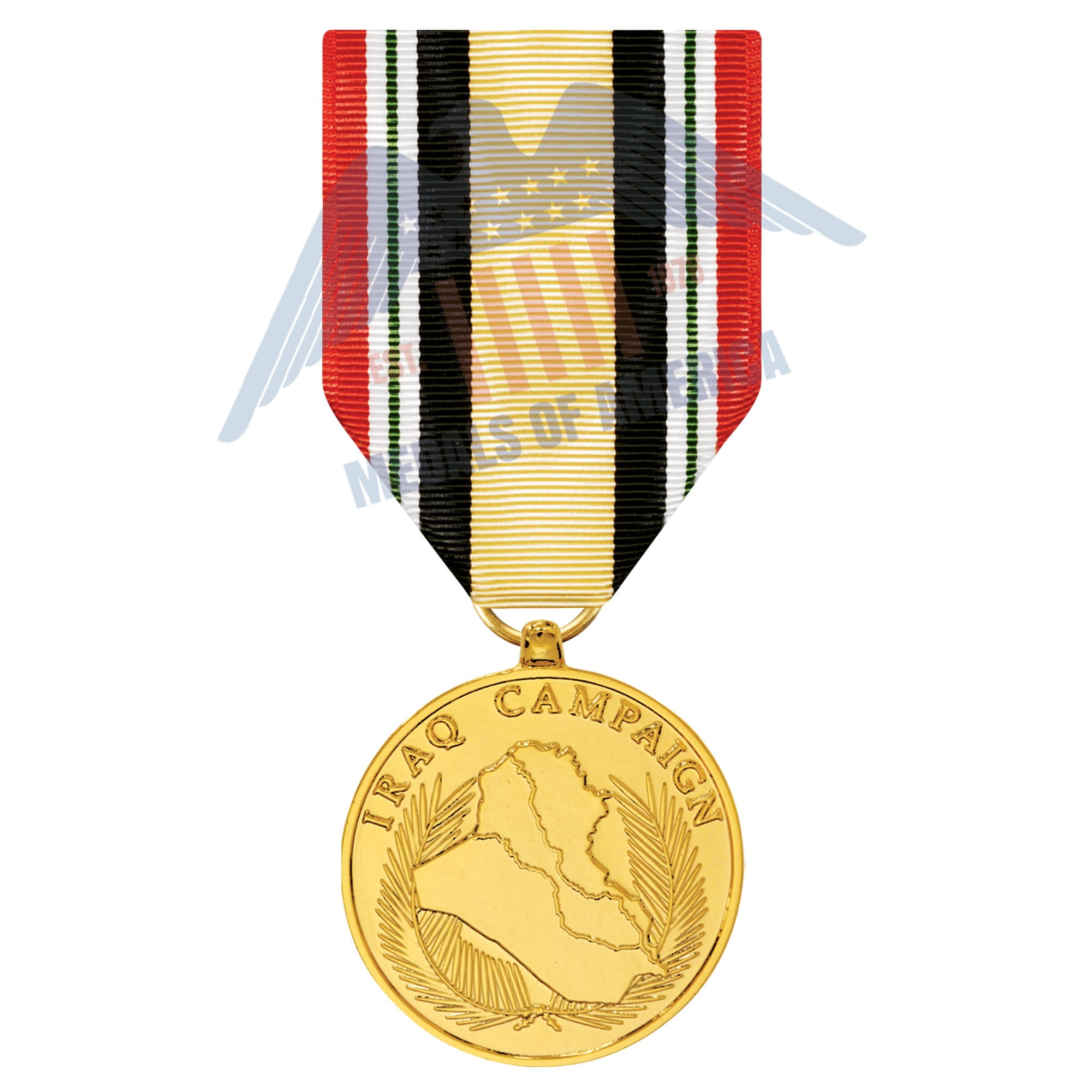 Iraq Campaign Medal Anodized Full Size Long Drape For Marine Corps ...